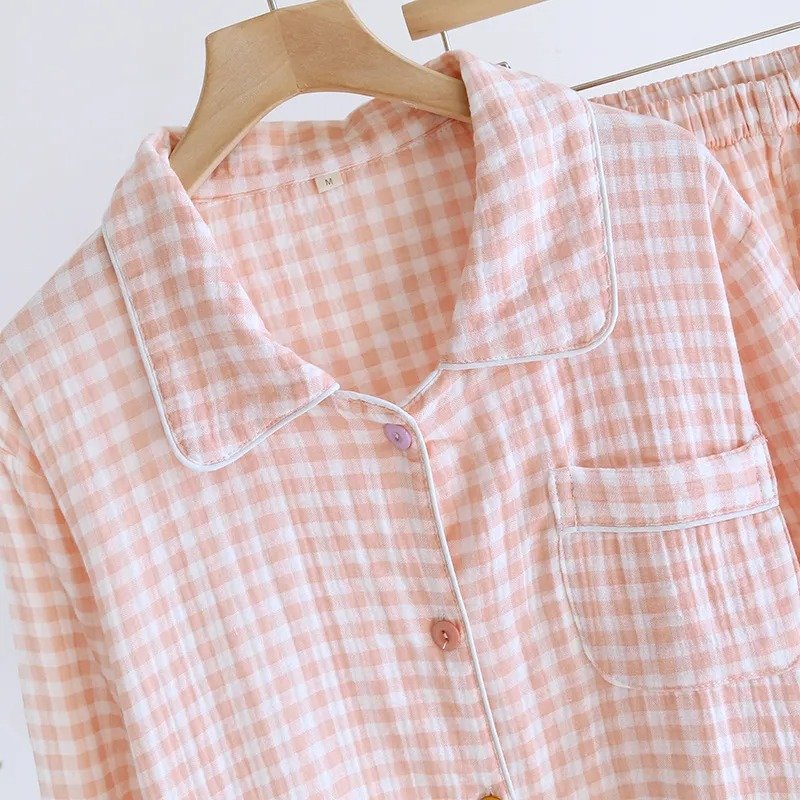 Pastel Gingham – 100% Cotton Pyjamas – Slumbora